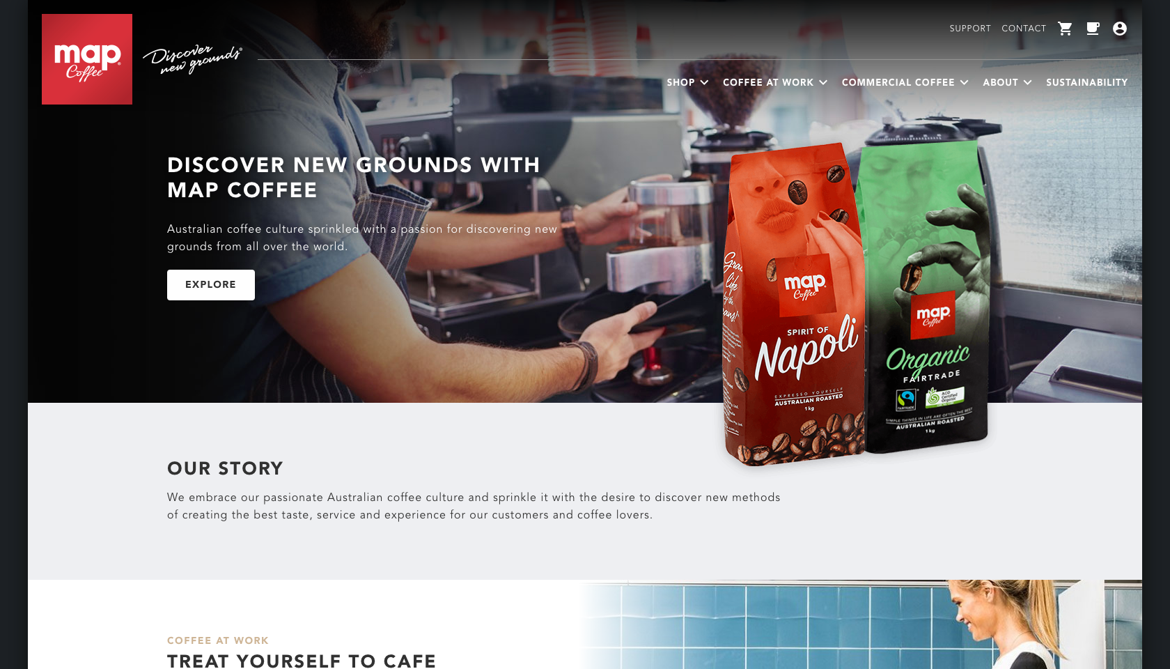 Site of the Month: Map Coffee » Silverstripe CMS