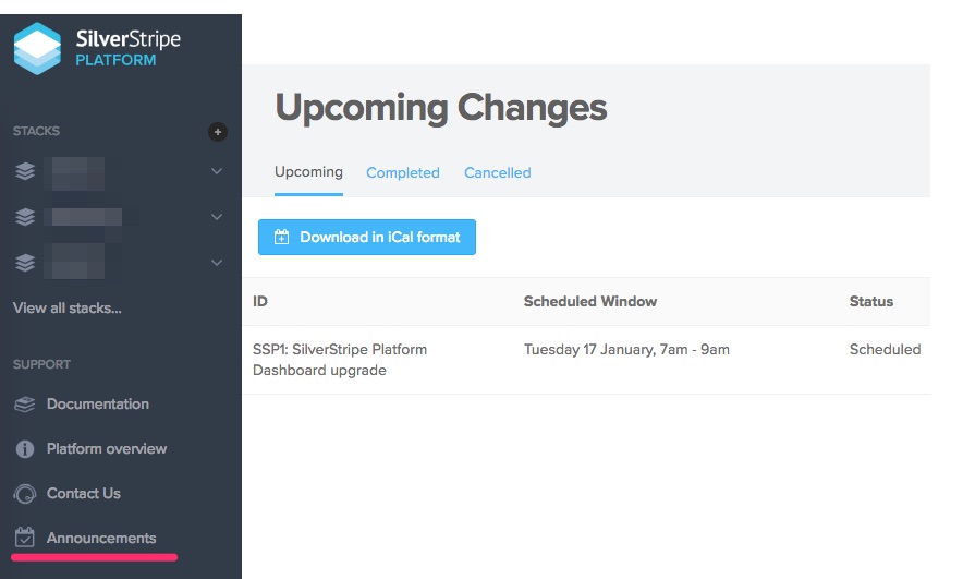 New features for SilverStripe Platform dashboard » Silverstripe CMS